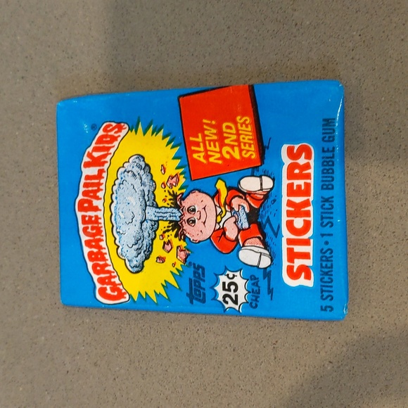 Topps | Toys | Pack Vintage Garbage Pail Kids Stickers Bubble Gum Blue ...